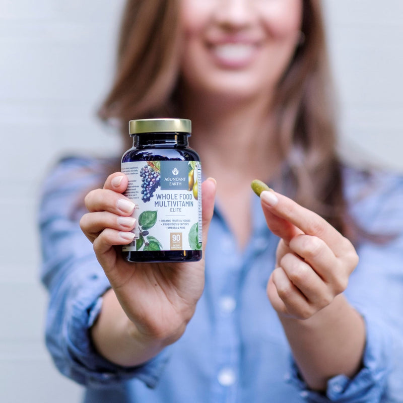 Whole Food Multivitamin With Organic Fruits and Vegetables, Probiotics ...