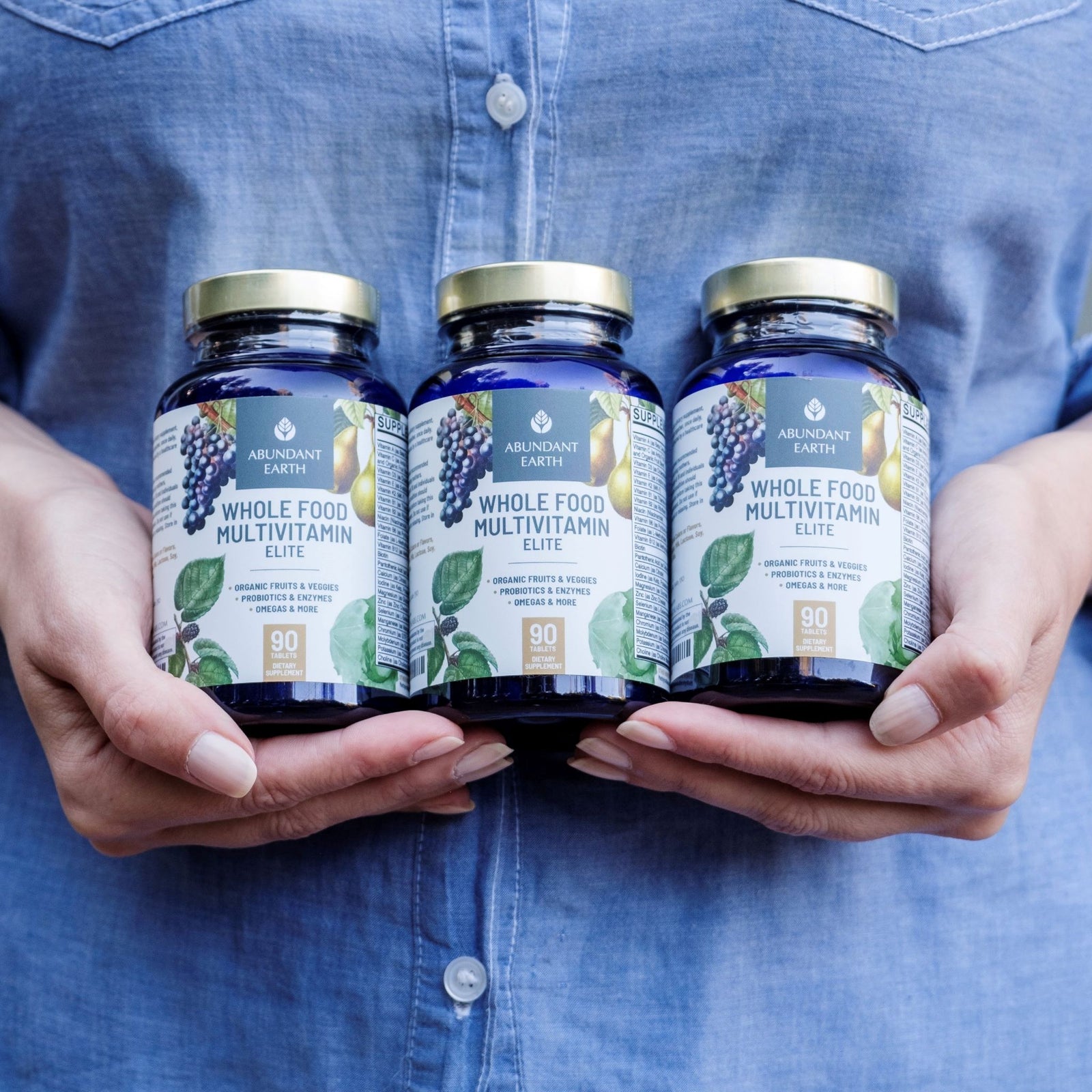 Whole Food Multivitamin With Organic Fruits and Vegetables, Probiotics ...