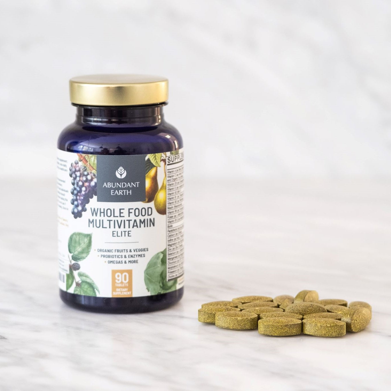 Whole Food Multivitamin With Organic Fruits and Vegetables, Probiotics ...